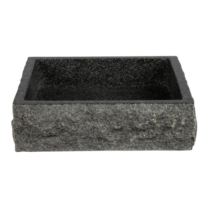 Chevington Asher Granite Rectangular Vessel Sink 15.35'' Granite ...