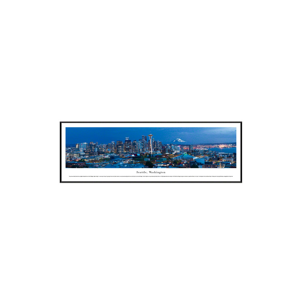 Latitude Run® Seattle Washington by James Blakeway - Picture Frame ...