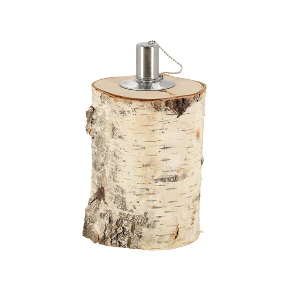 Union Rustic Birch Log Oil Lamp | Wayfair.co.uk