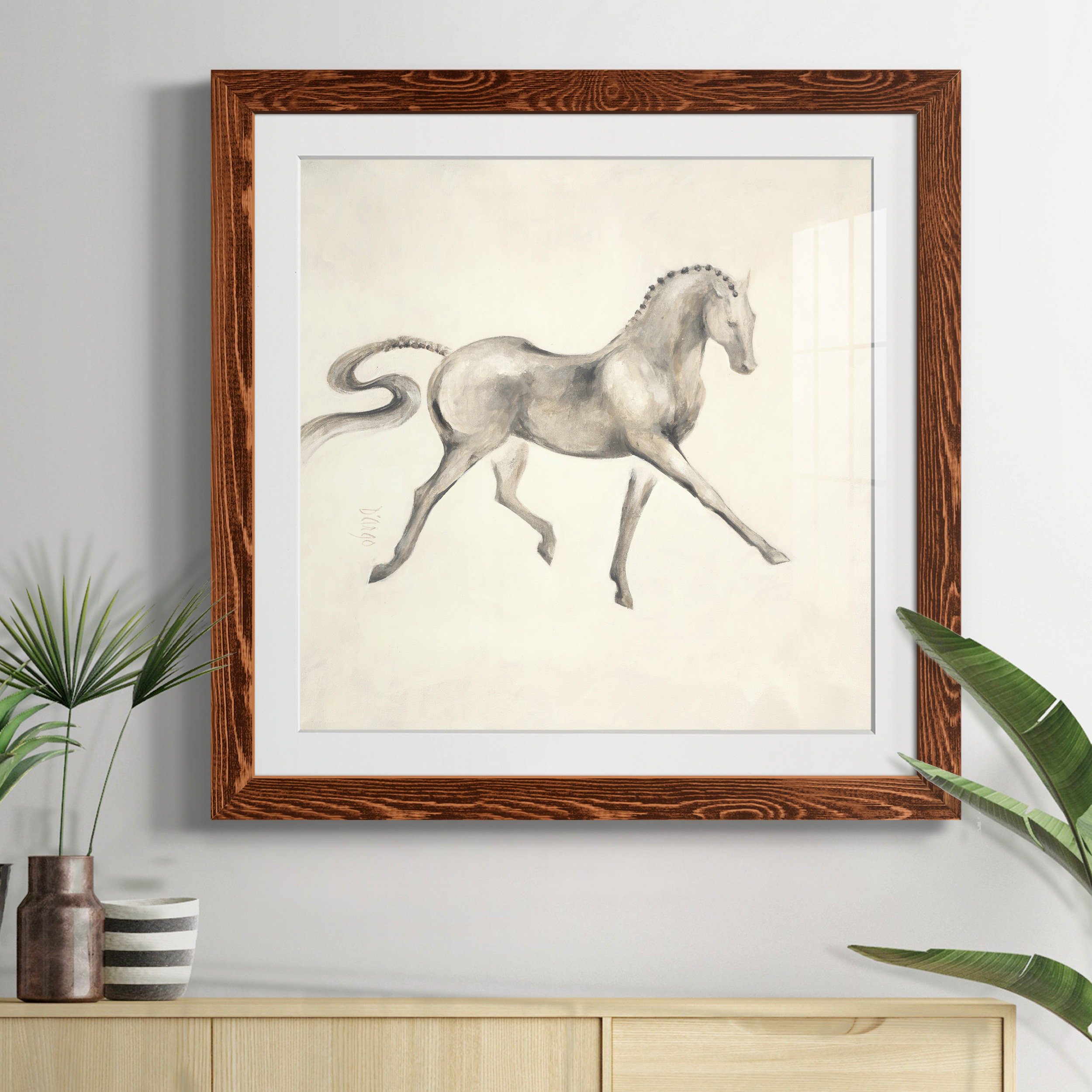 Union Rustic Dressage Horse I - Picture Frame Painting | Wayfair