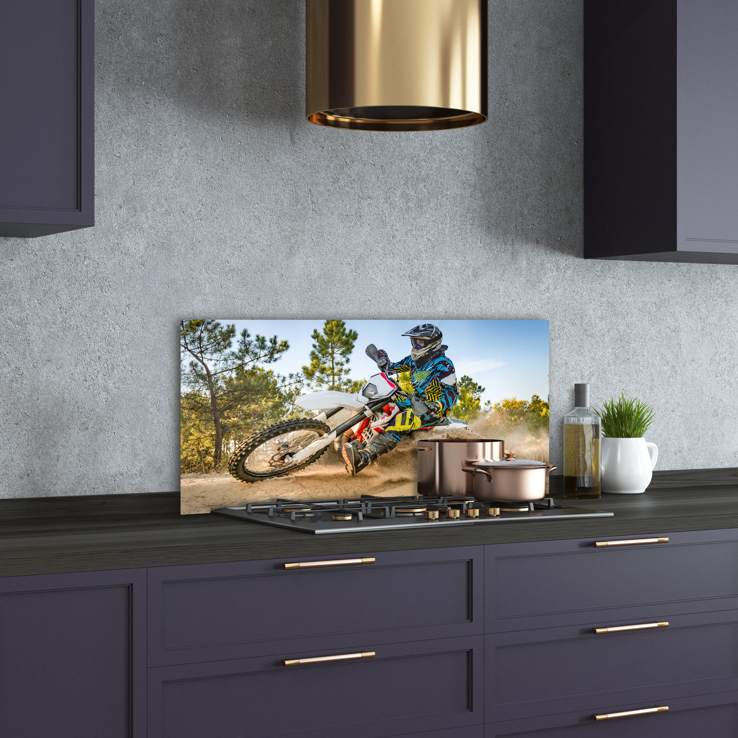 Ebern Designs Splashback - Backsplash - Cooker Hob Wall Splashback ...