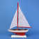 Handcrafted Nautical Decor Wooden It Floats Floating Model Sailboat ...