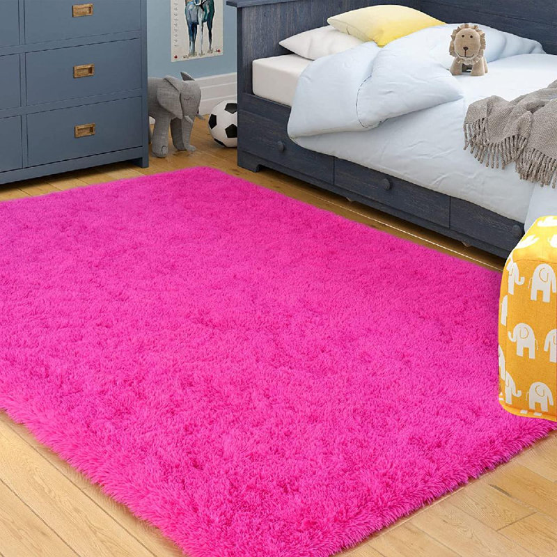 Mercer41 Deyssi Area Rug in Hot Pink | Wayfair