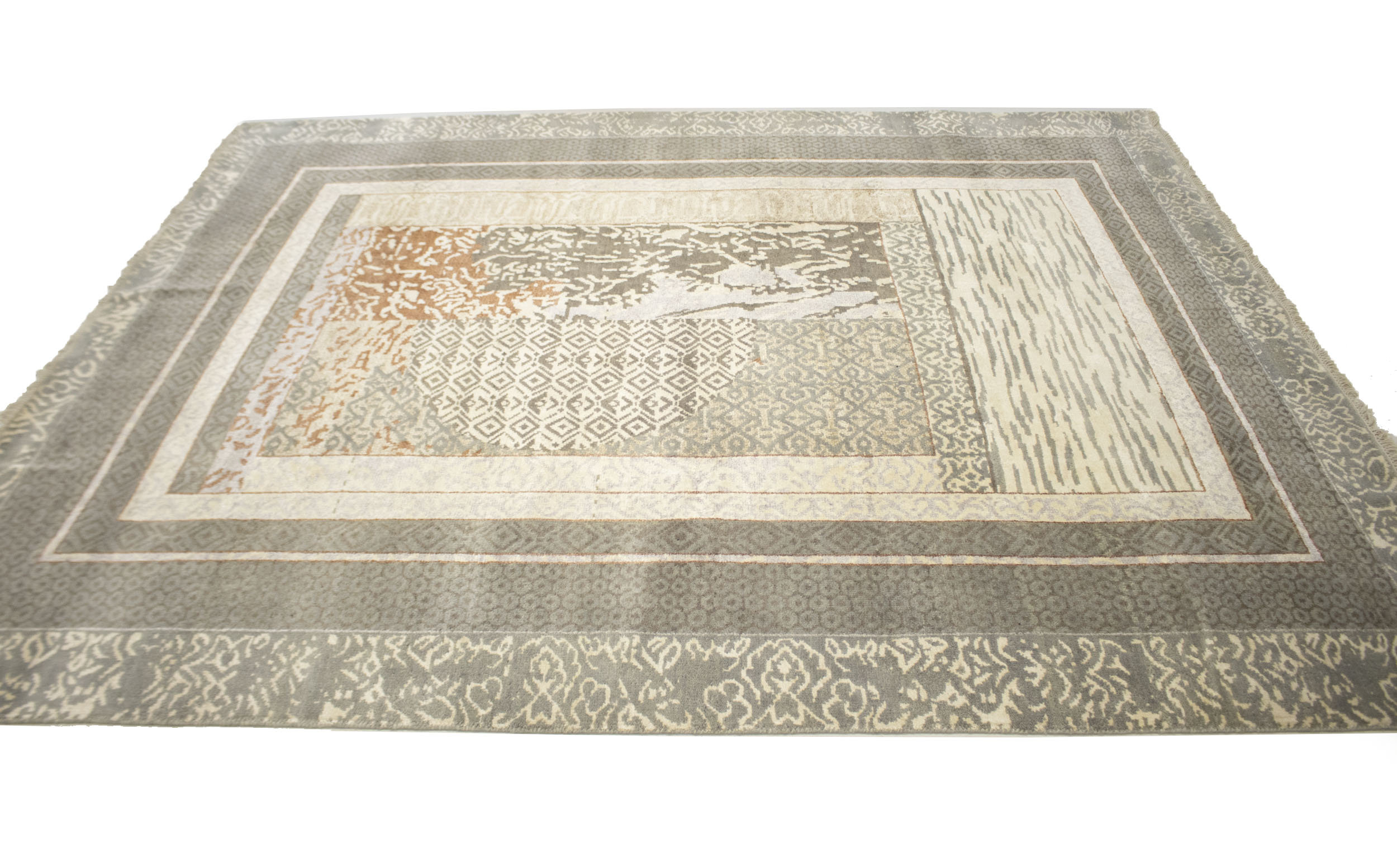 Bungalow Rose Tan Modern 8X10 Oriental Area Rug | Wayfair