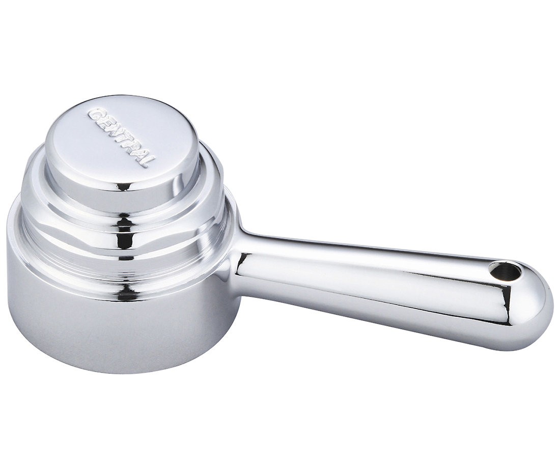 Central Brass Self-Closing Lever Handle with Hole for Chain and Ring ...