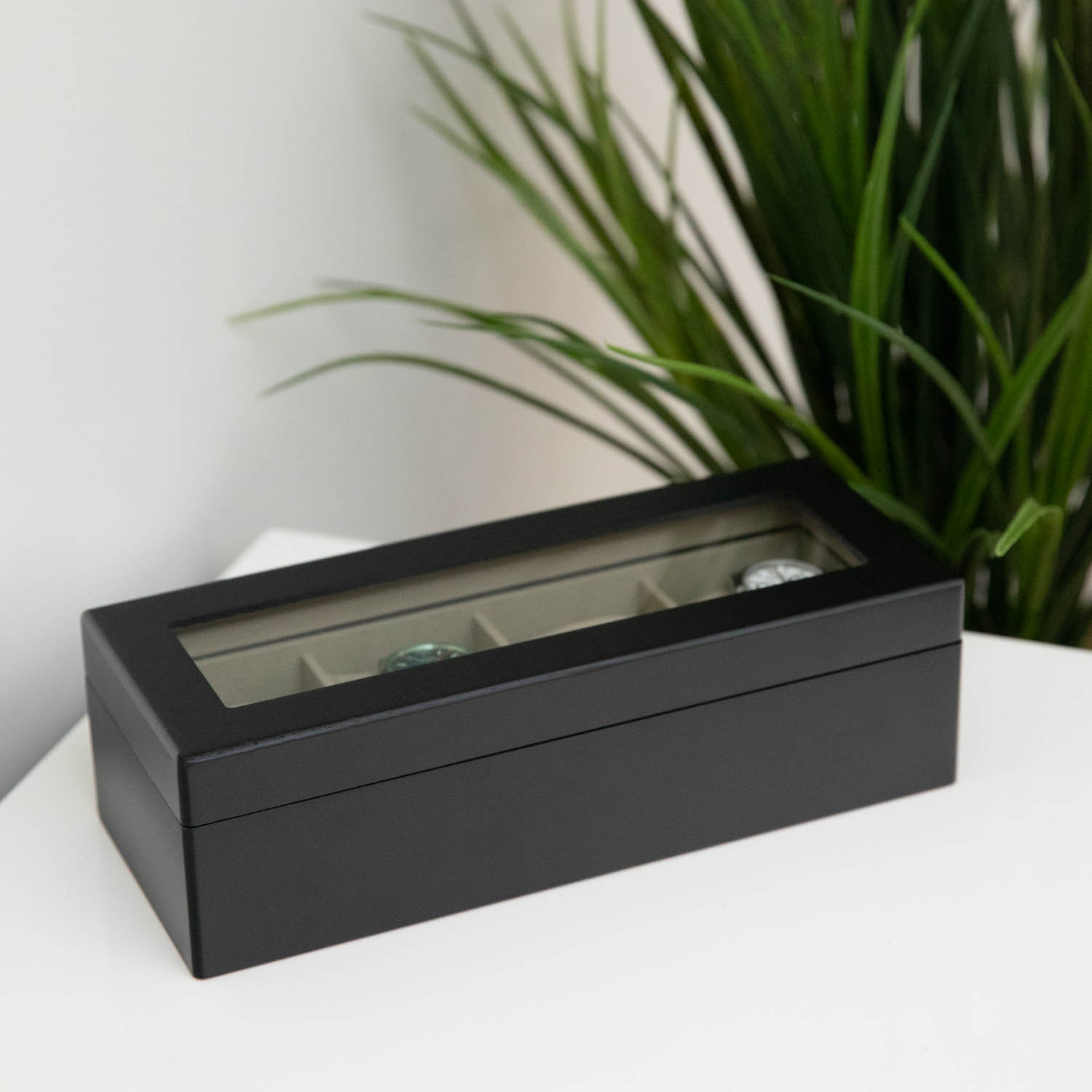 Charlton Home® Wood 4 Watch Box & Reviews | Wayfair