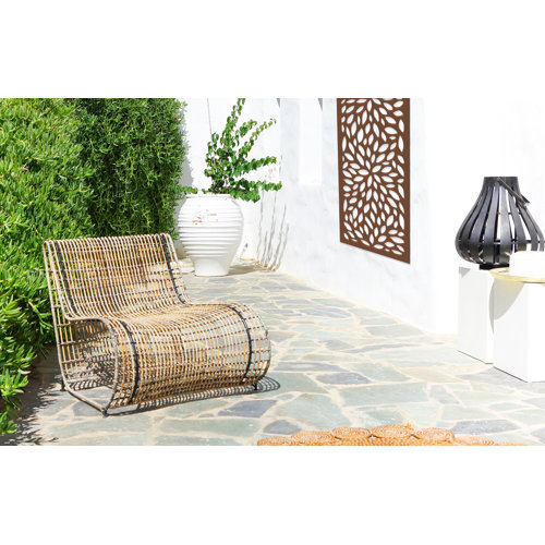 DESIGN-VU Floral Decorative Privacy Panel | Wayfair