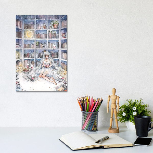 ClassicLiving The Library by - Wrapped Canvas Painting | Wayfair.co.uk