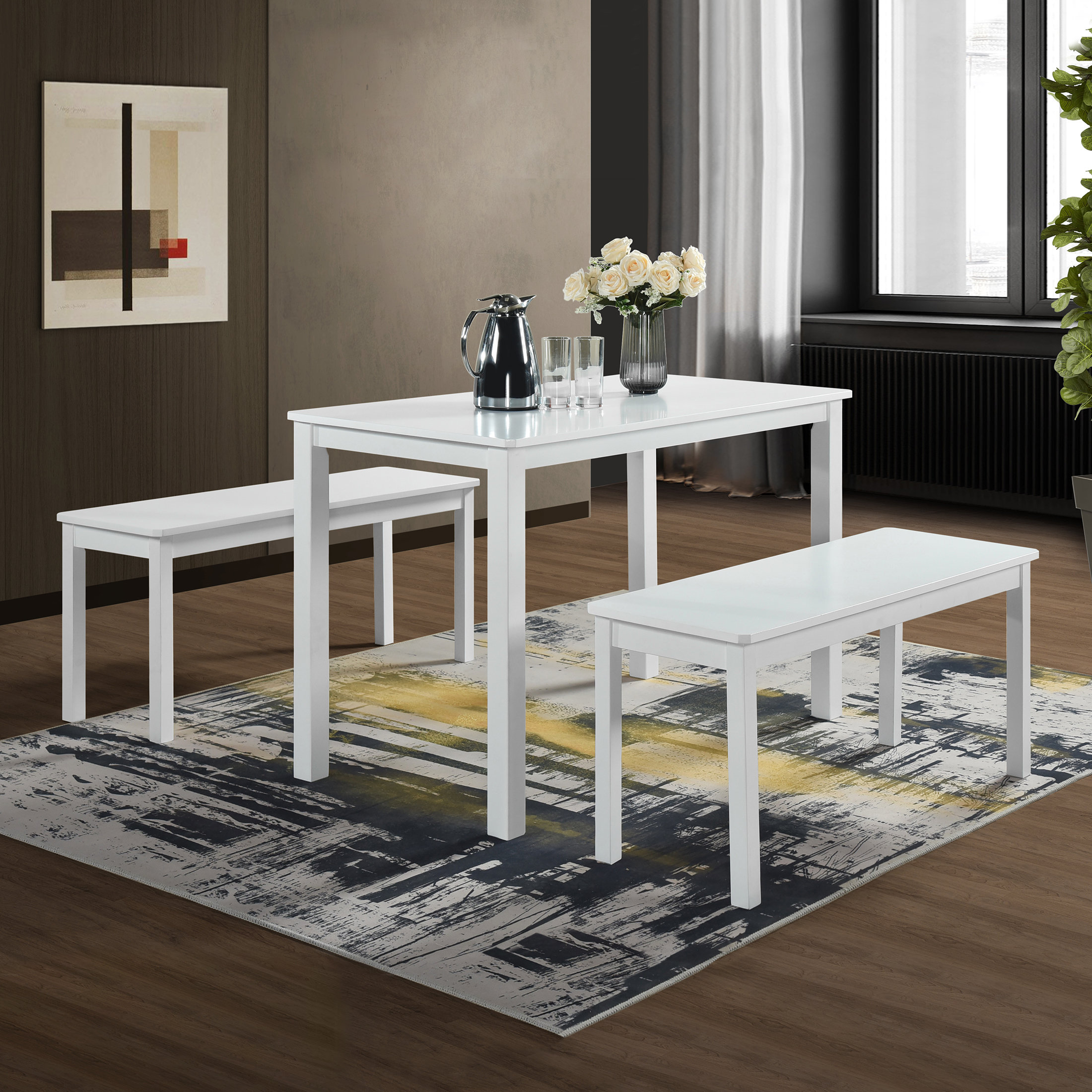 Hokku Designs Aujanae 4 - Person Dining Set | Wayfair