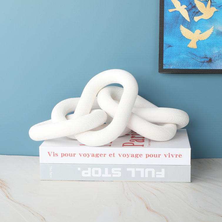 Dakota Fields Wood Chain Link Decor Sculpture | Wayfair