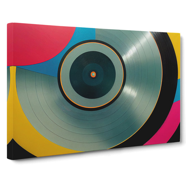 George Oliver Magical Vinyl Record Abstract - Wrapped Canvas Graphic ...