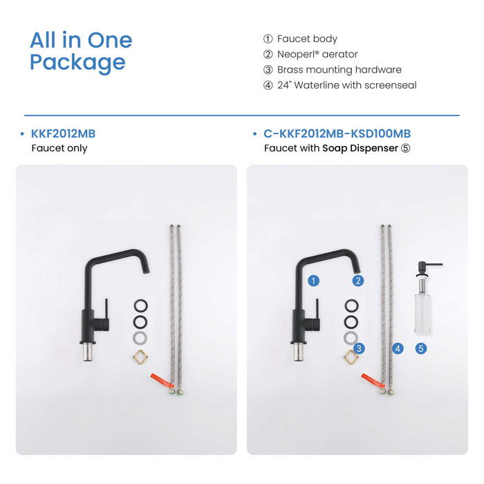 KIBI USA KIBI Kitchen Faucet | Wayfair