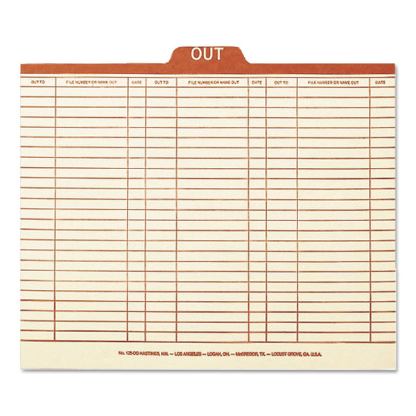 Smead Charge-Out Record Guides, Letter, 100/Box & Reviews | Wayfair