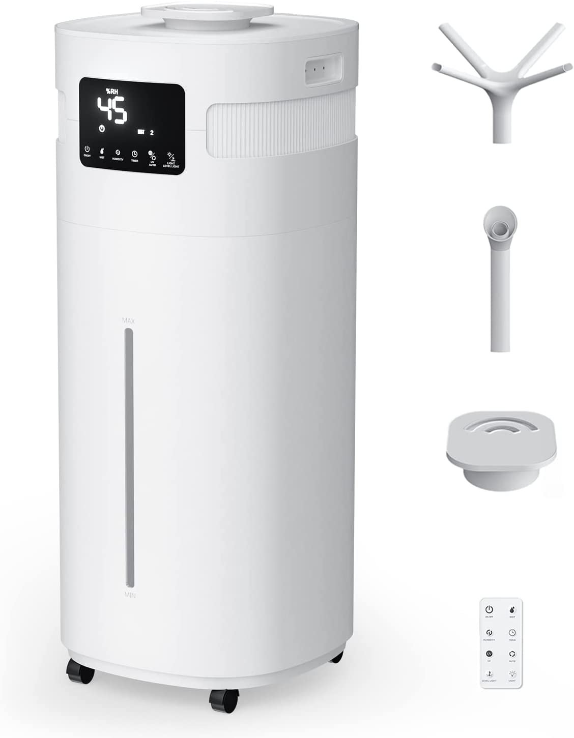 Turbro 5.3gal/20l Commercial Humidifier With 360° Nozzle, Ultrasonic ...