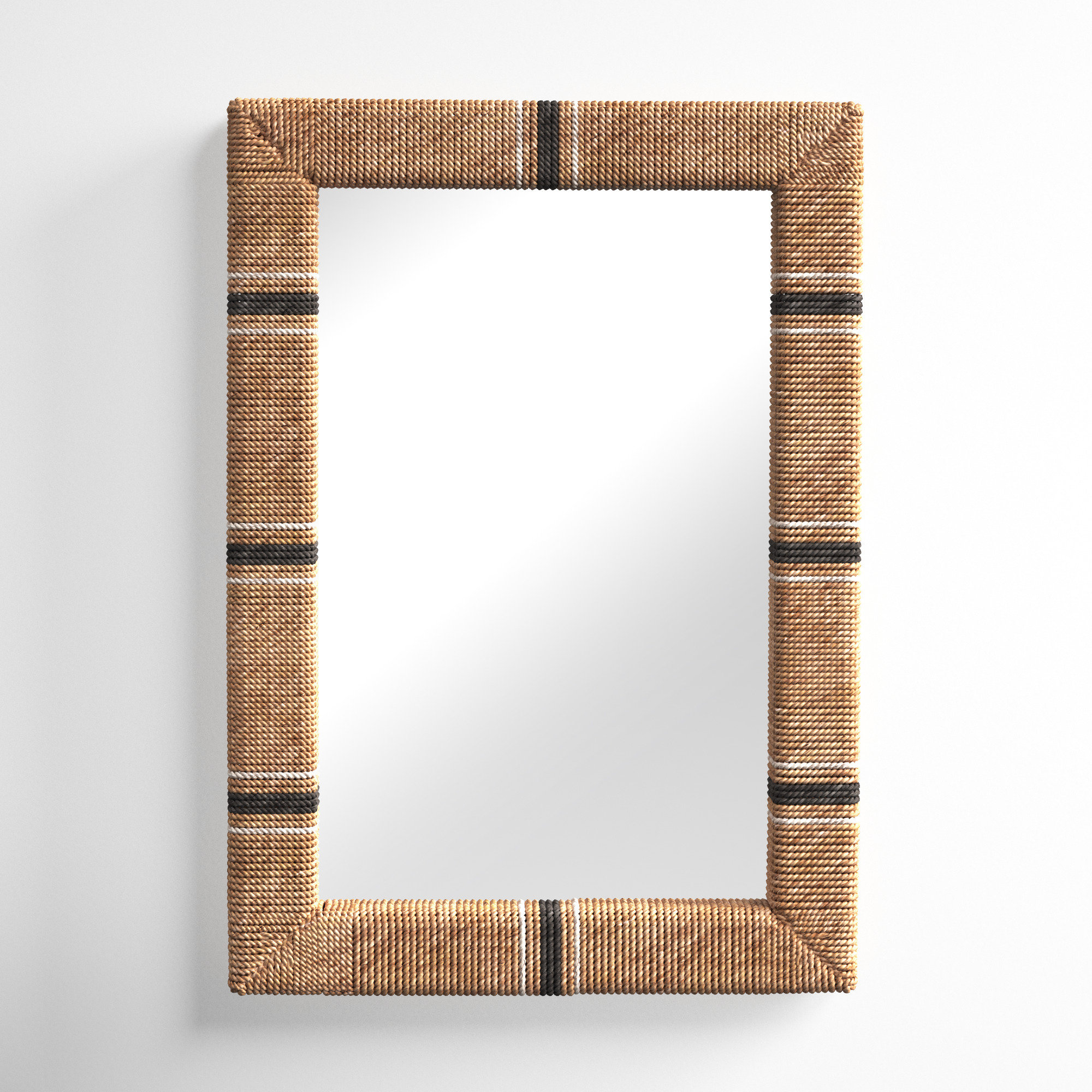 Joss & Main Genesis Rectangle Rope Wall Mirror & Reviews | Wayfair