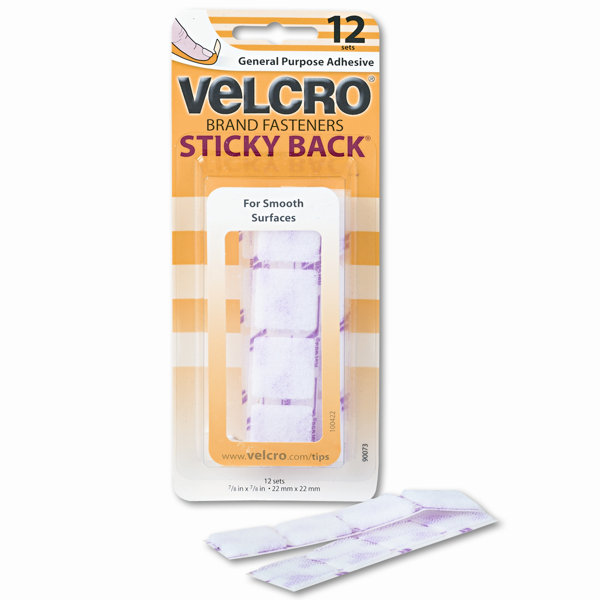 VELCRO USA, INC. Sticky-Back VELCRO® Brand Square Fasteners on Strips ...