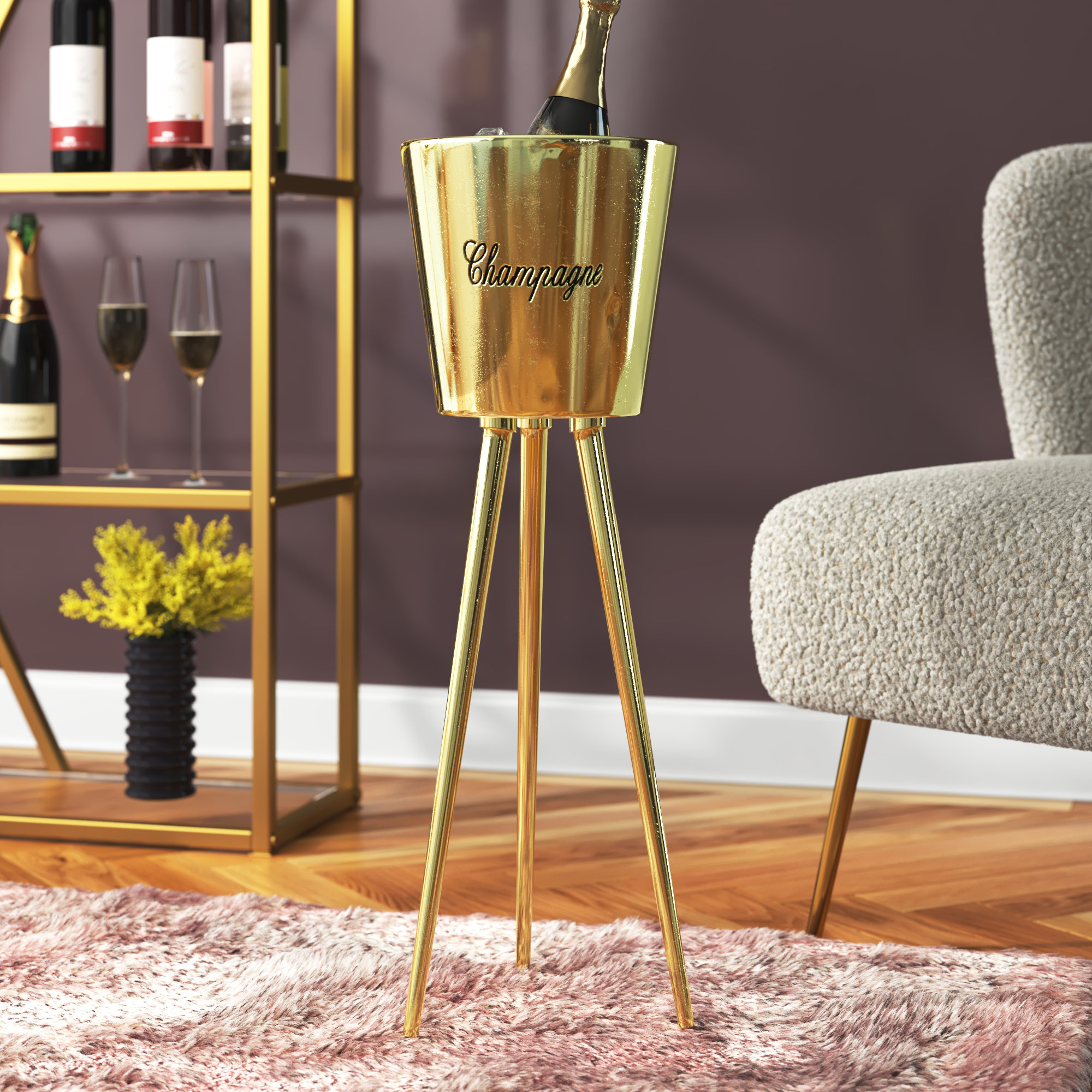 Etta Avenue™ Ipleigh Bucket Stand & Reviews | Wayfair