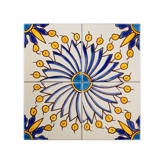 Casablanca Market Mediterranean 4" x 4" Ceramic Carthage Decorative ...
