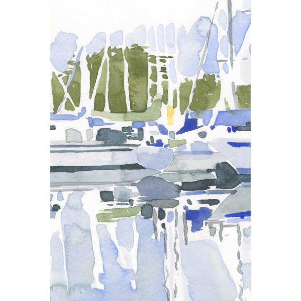 Orren Ellis Sailboat Reflections I On Canvas by Emma Caroline Painting ...