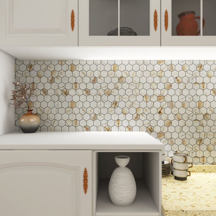 WS Tiles Value Series 2" x 2" Porcelain Honeycomb Mosaic Wall & Floor ...