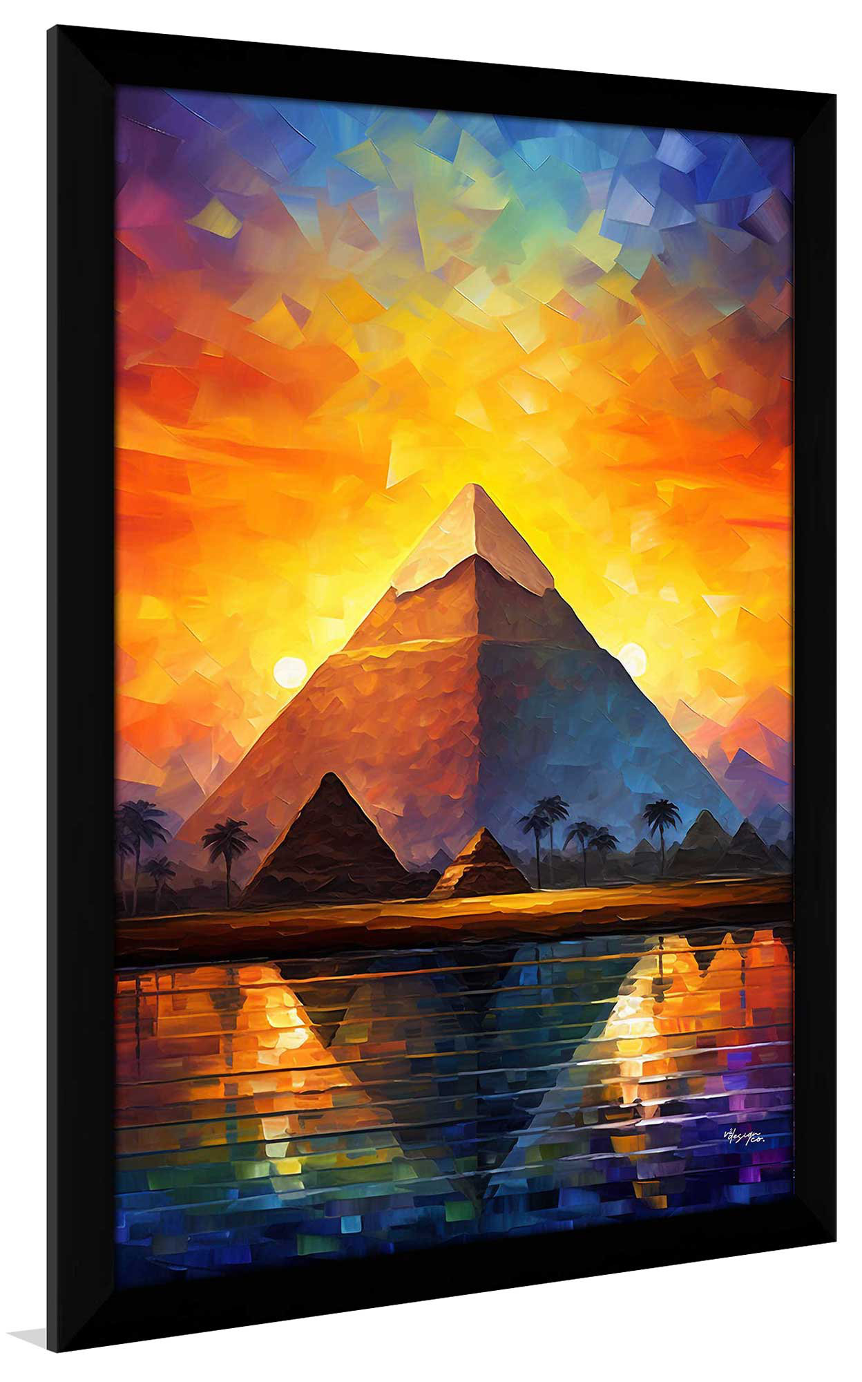 Foundry Select The Great Pyramid Of Giza Framed On Plastic/Acrylic by ...
