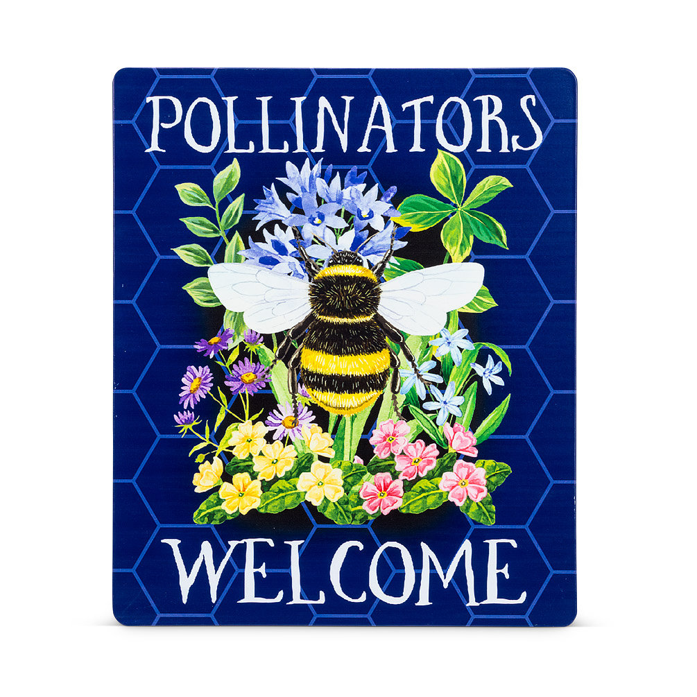 Rosalind Wheeler Pollinators Welcome - Unframed Graphic Art on Metal ...