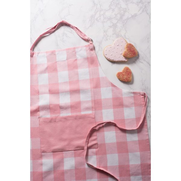 Gracie Oaks Wolsingham Checkered Chef Kitchen Apron & Reviews | Wayfair