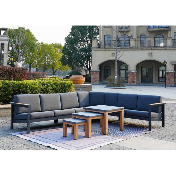 DirectWicker 7 Piece Complete Patio Set with Cushions | Wayfair