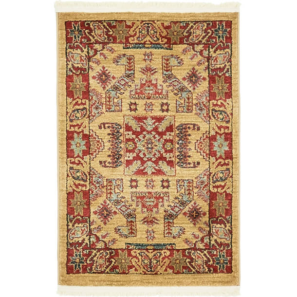 Bungalow Rose Eesi Performance Red Rug & Reviews | Wayfair