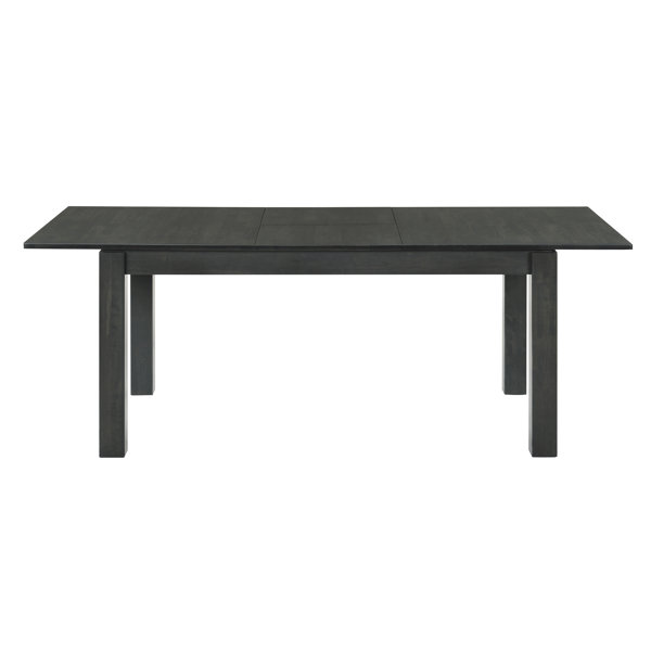 Lark Manor Ahupendra Black Dining Table with Butterfly Leaf | Wayfair
