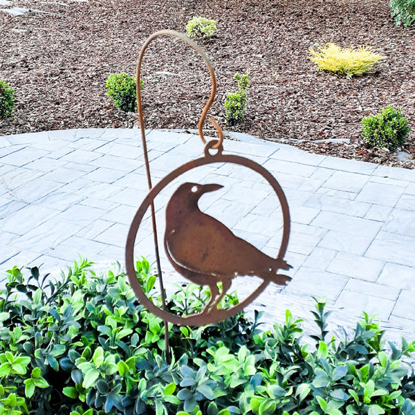 August Grove® Metal Rustic Garden Stake | Wayfair