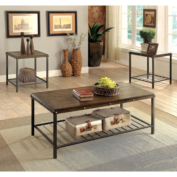 Loon Peak® Mischa 3 Piece Coffee Table Set | Wayfair