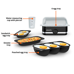 Krups Simply Electric Egg Cooker With Accessories. 6 Egg Capacity ...