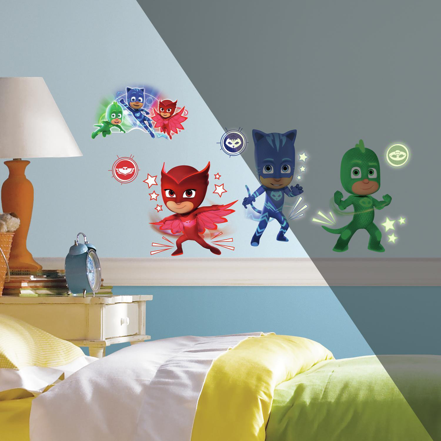 Room Mates PJ Masks Peel and Stick Wall Decal & Reviews | Wayfair