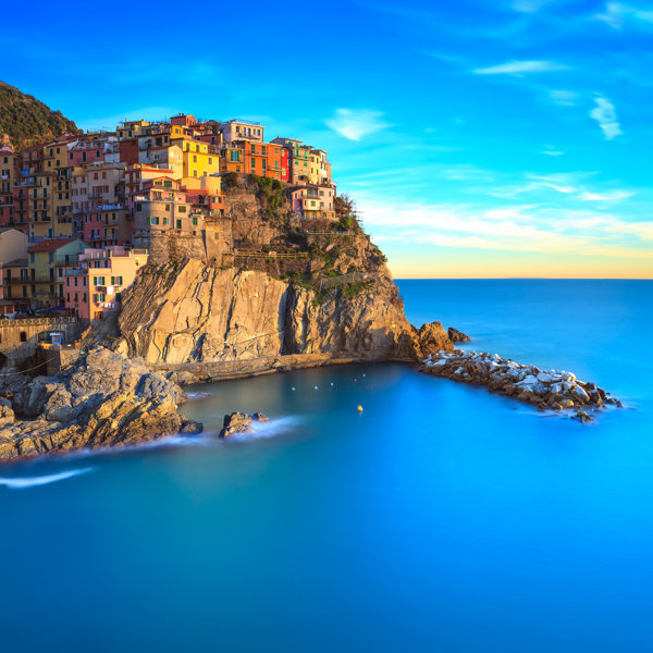 Highland Dunes Manarola Village, Italy On Canvas by Stevanzz Photograph ...