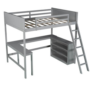 Viv + Rae Hutchcraft Loft Bed with Built-in-Desk by Viv + Rae™ | Wayfair