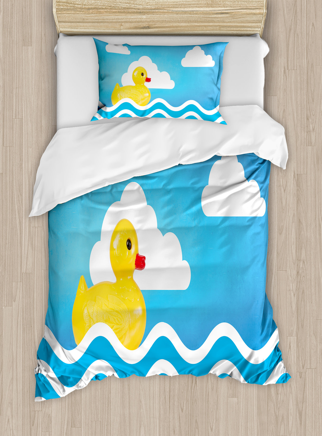 Ambesonne Rubber Duck Duvet Cover Set | Wayfair