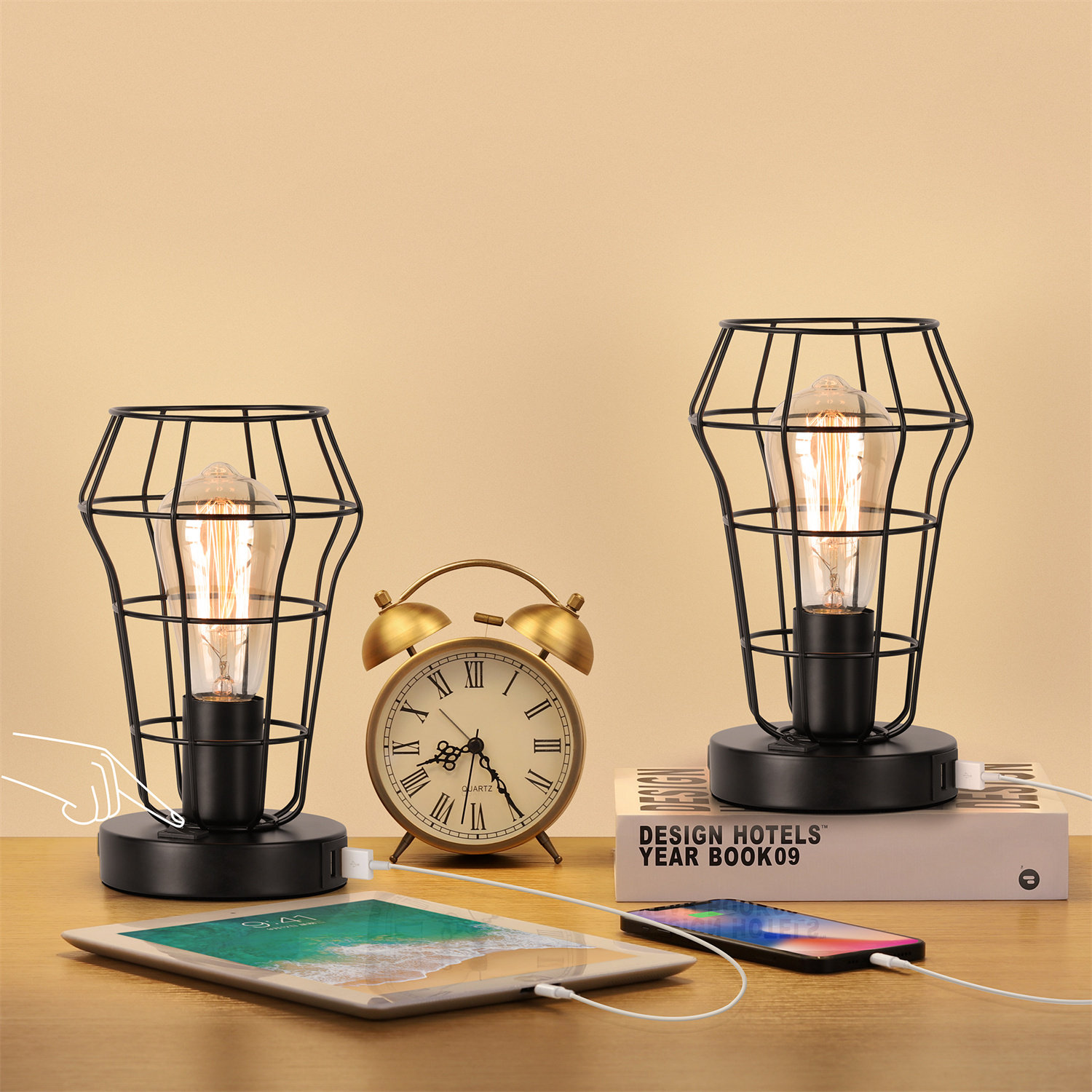 17 Stories Metal USB Desk Lamp | Wayfair
