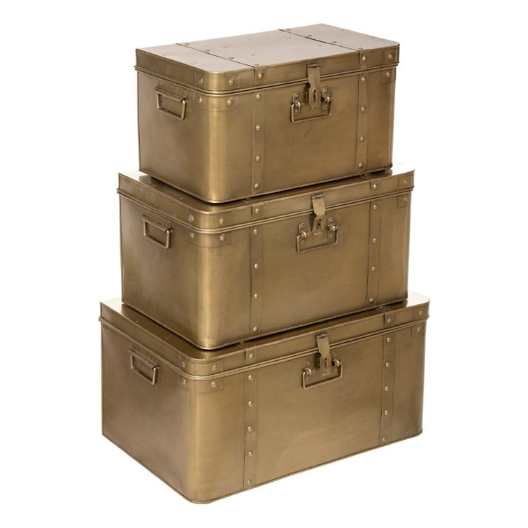 Fairmont Park Traeger 3 Piece Vintage Trunk Set | Wayfair.co.uk