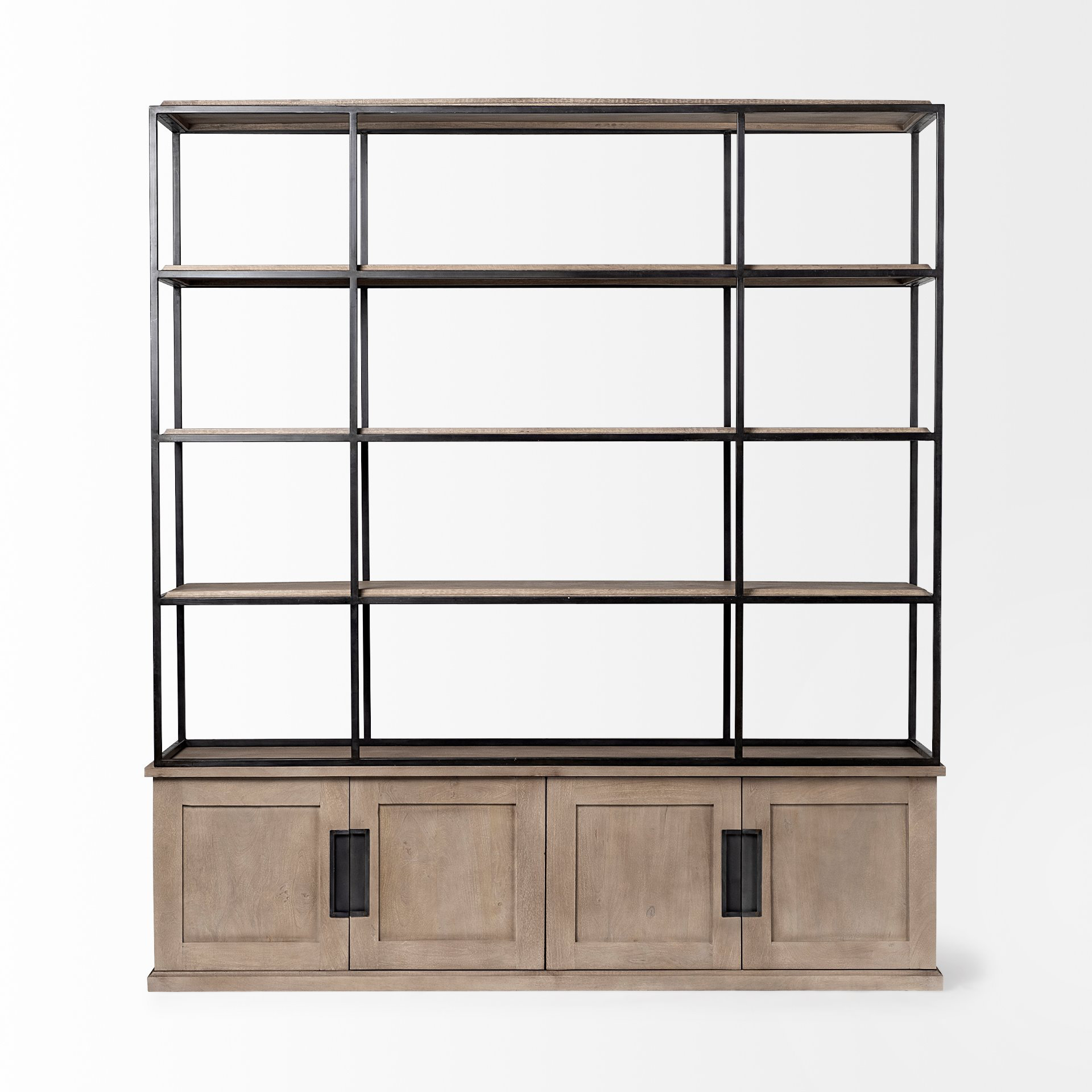 Birch Lane™ Alex 90'' H x 81.5'' W Metal Standard Bookcase | Wayfair