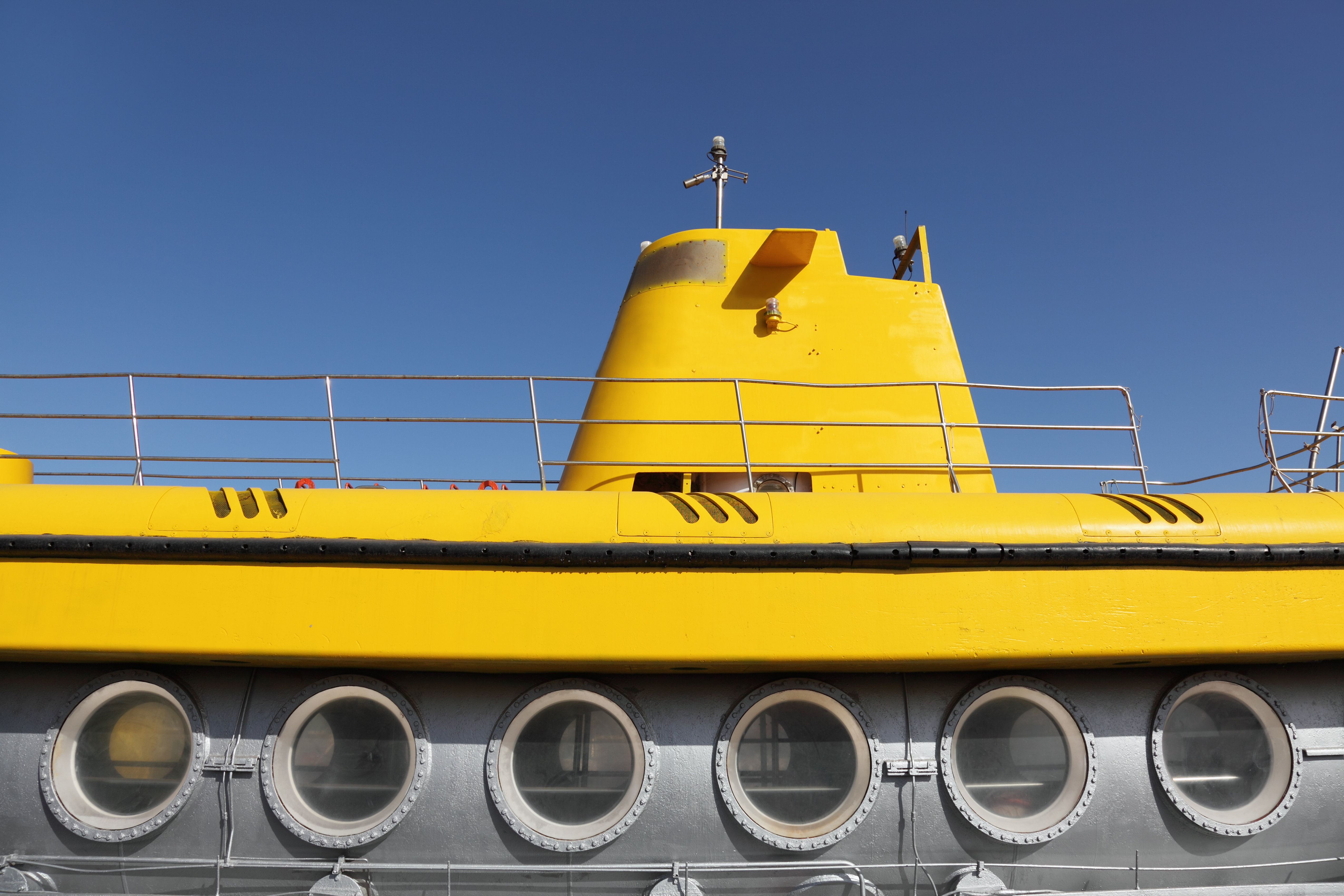 Breakwater Bay Yellow Tourist Submarine by - Wrapped Canvas Photograph ...