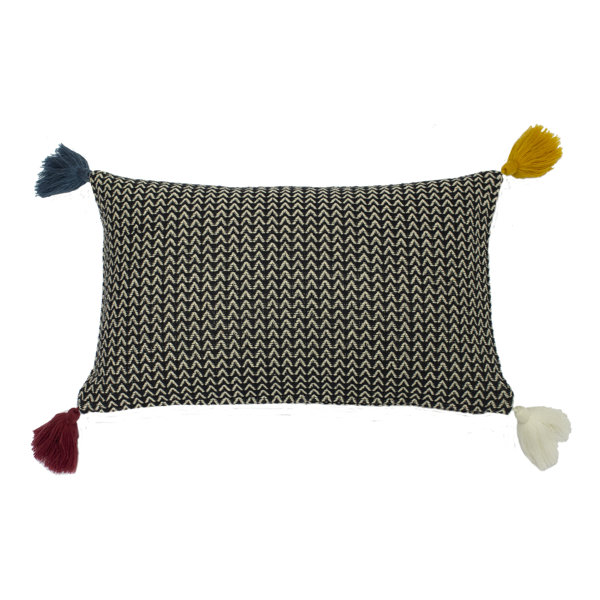 furn. Geometric Rectangular Lumbar Cushion With Filling & Reviews ...