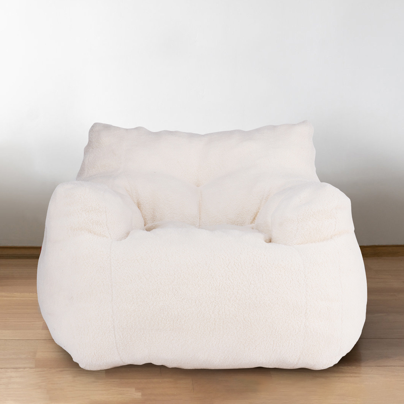 Trule Cozy Teddy Fabric Bean Bag Chair - Soft And Comfy Lounge Seating ...