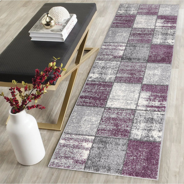 Purple-gray-area-rug | Wayfair