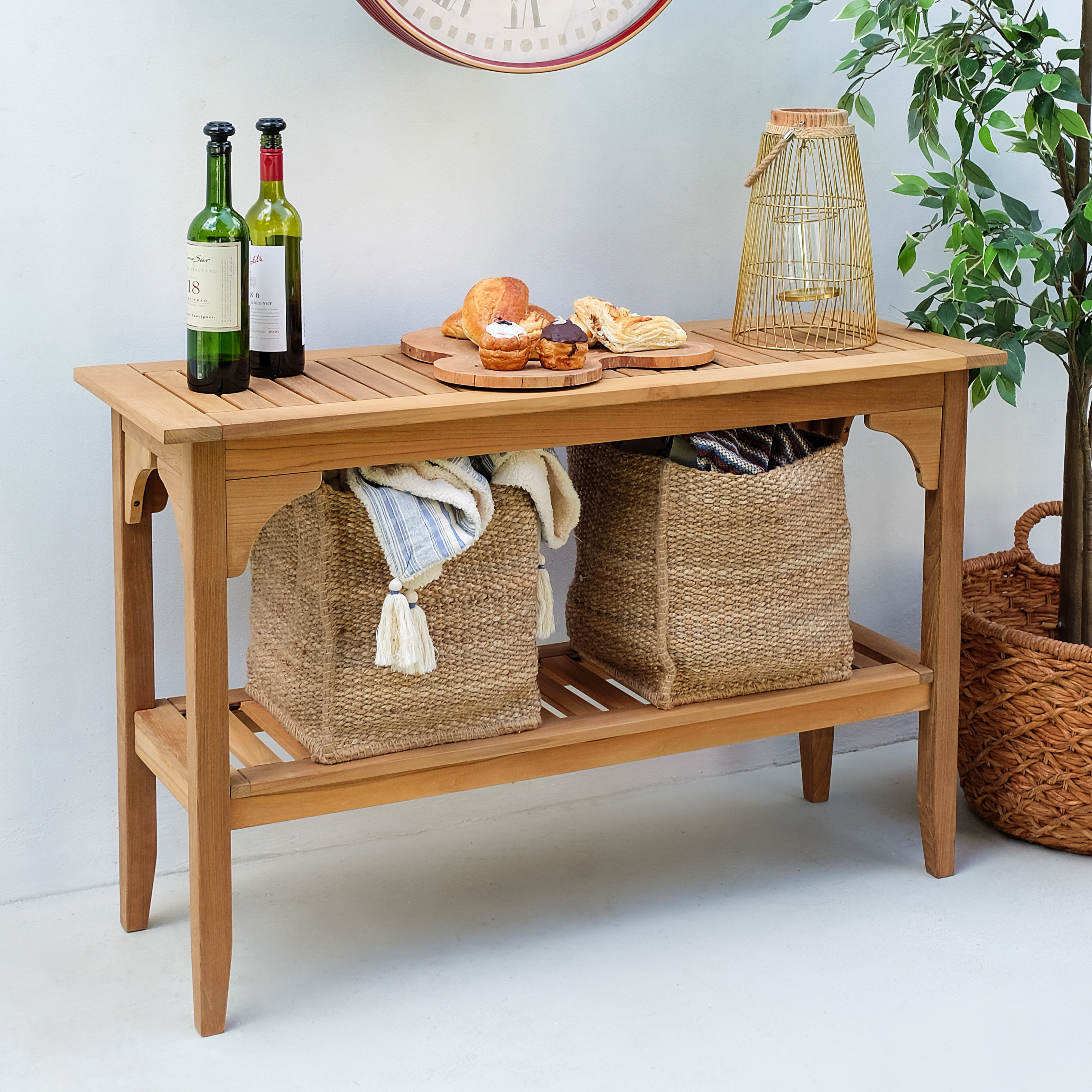 Birch Lane™ Summerton Teak Outdoor Buffet & Console Table & Reviews ...