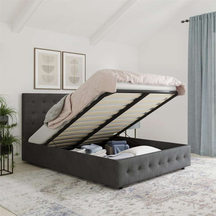 Brayden Studio® Morphis Upholstered Storage Bed & Reviews | Wayfair