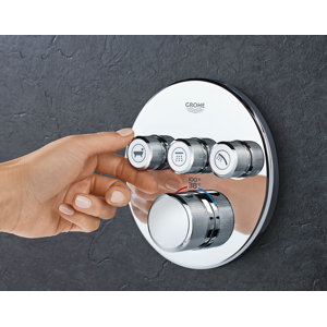 GROHE Grohtherm Triple-Function Shower Thermostatic Valve Trim Kit ...