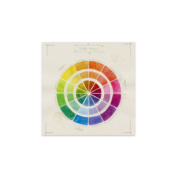 Red Barrel Studio® Color Wheel Sketch On Plastic/Acrylic by Stephanie ...