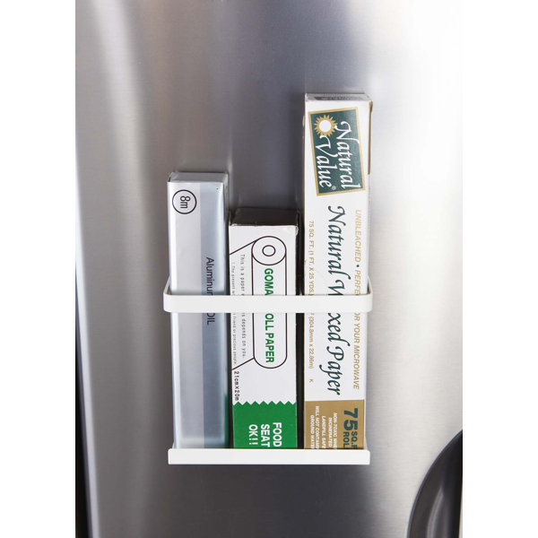 Yamazaki USA Plate Yamazaki Home Magnet Wrap Holder, Kitchen Storage ...