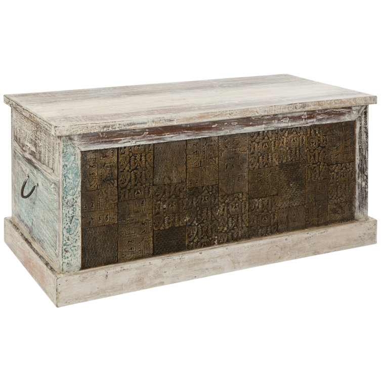 Reason Season Time Tila Reclaimed Wood Blanket Box | Wayfair.co.uk